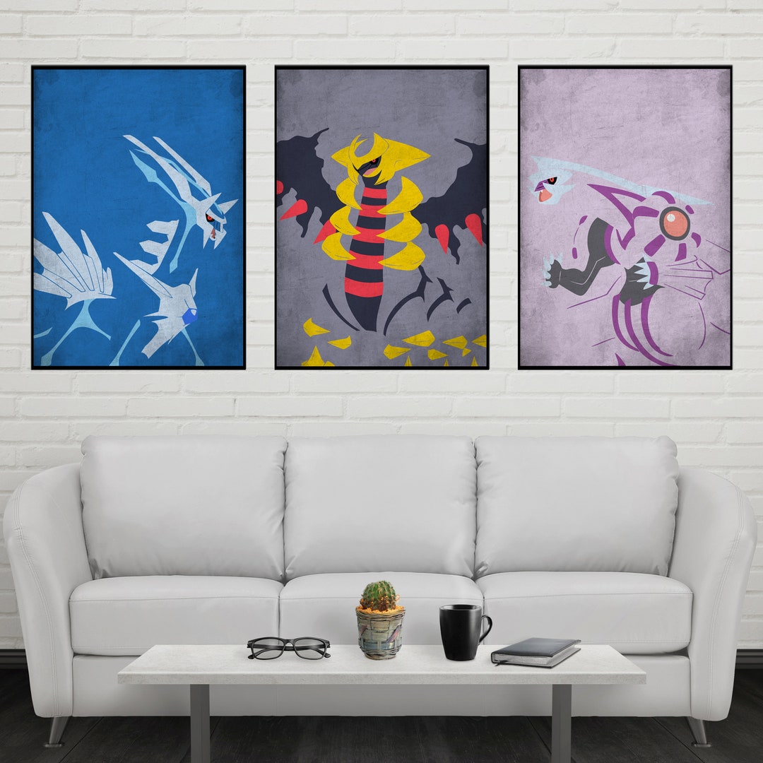 Creation Trio Poster Set: Dialga, Palkia, Giratina Art Prints - Etsy