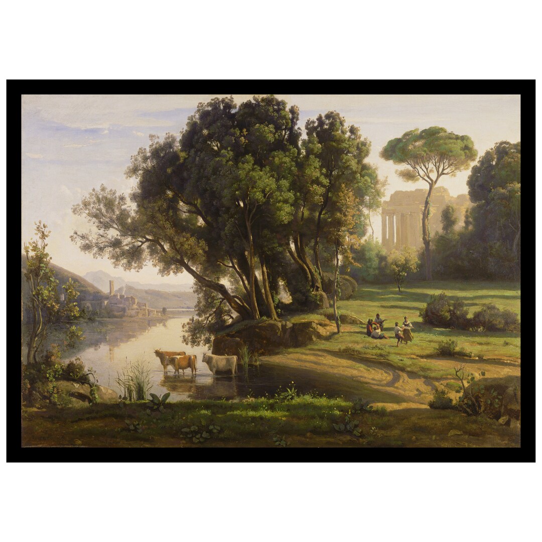 Jean-baptiste-camille Corot Italian Landscape Print Poster - Etsy