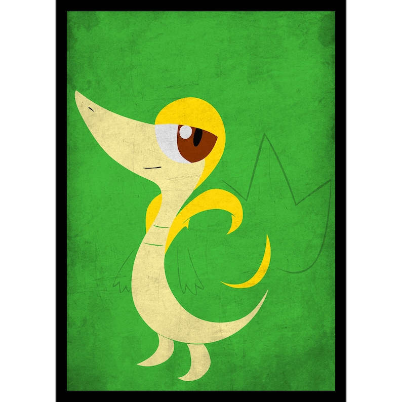 Fifth Generation Starter Poster Set Snivy Tepig Oshawott Poster Set - Etsy