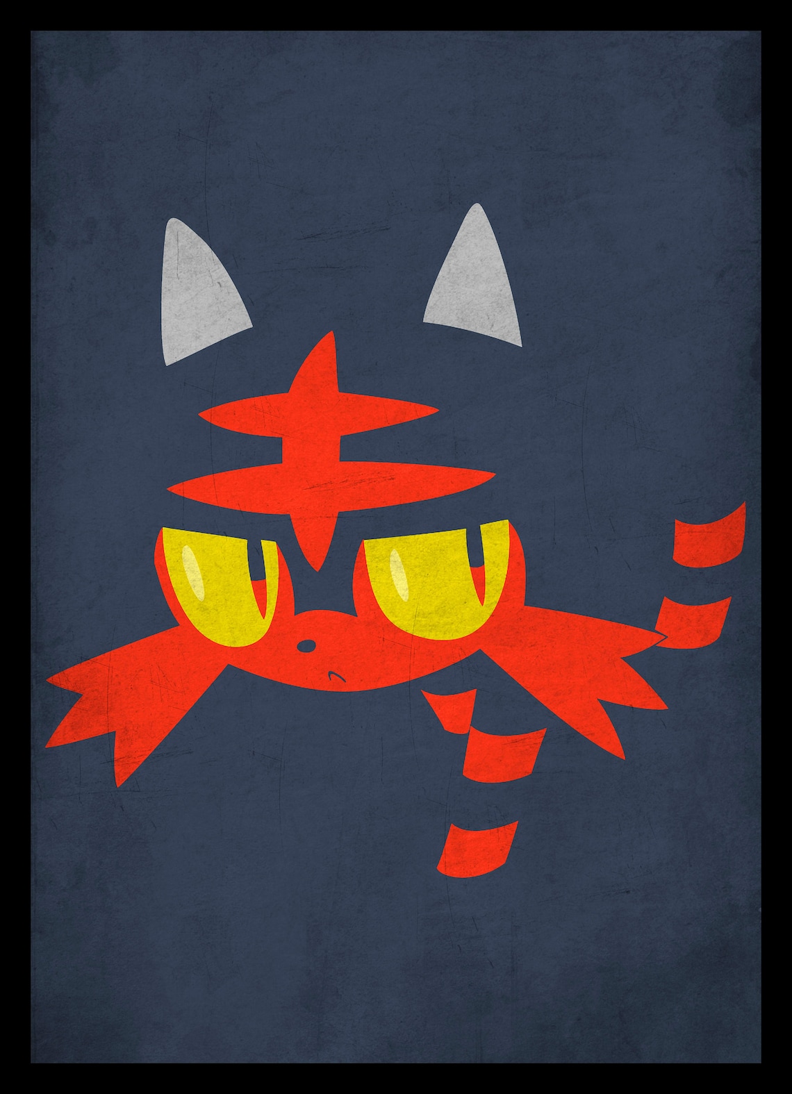 Litten Evolution Poster Set Litten Torracat Incineroar Poster - Etsy