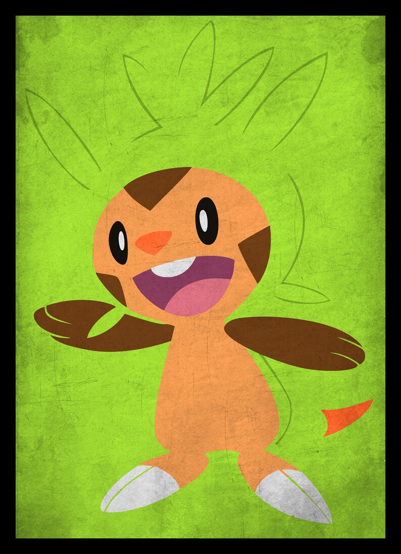 Chespin Quilladin Chesnaught Poster Set Chespin Evolution Wall Art ...