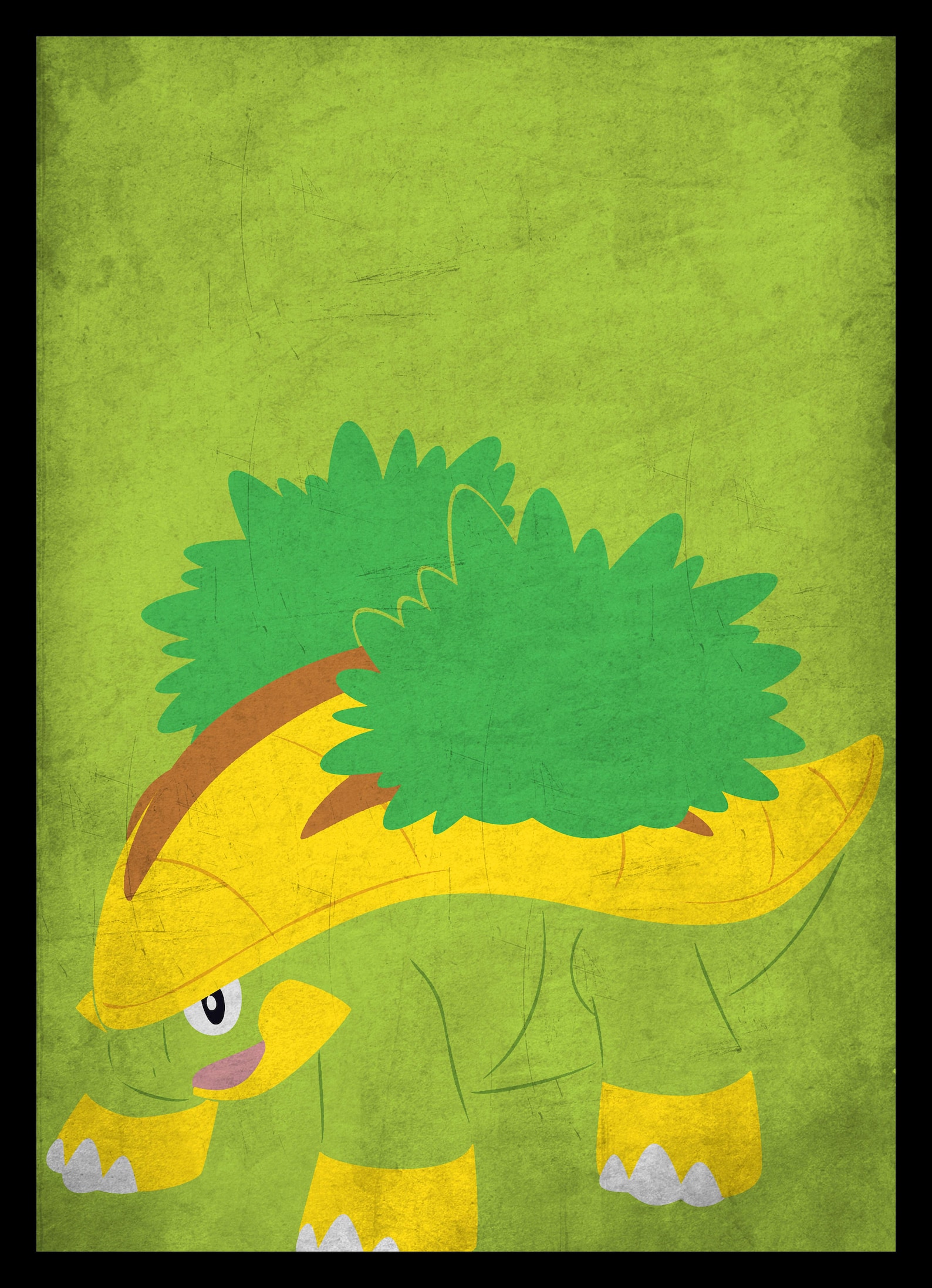 Turtwig Evolution Poster Set Turtwig Grotle Torterra Poster Set Wall ...