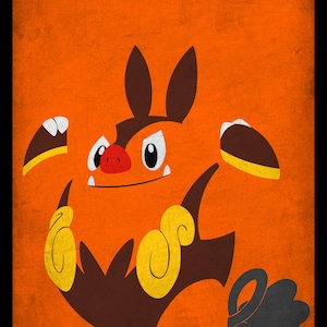 Tepig Evolution Poster Set Tepig Pignite Emboar Poster Set Tepig Print ...