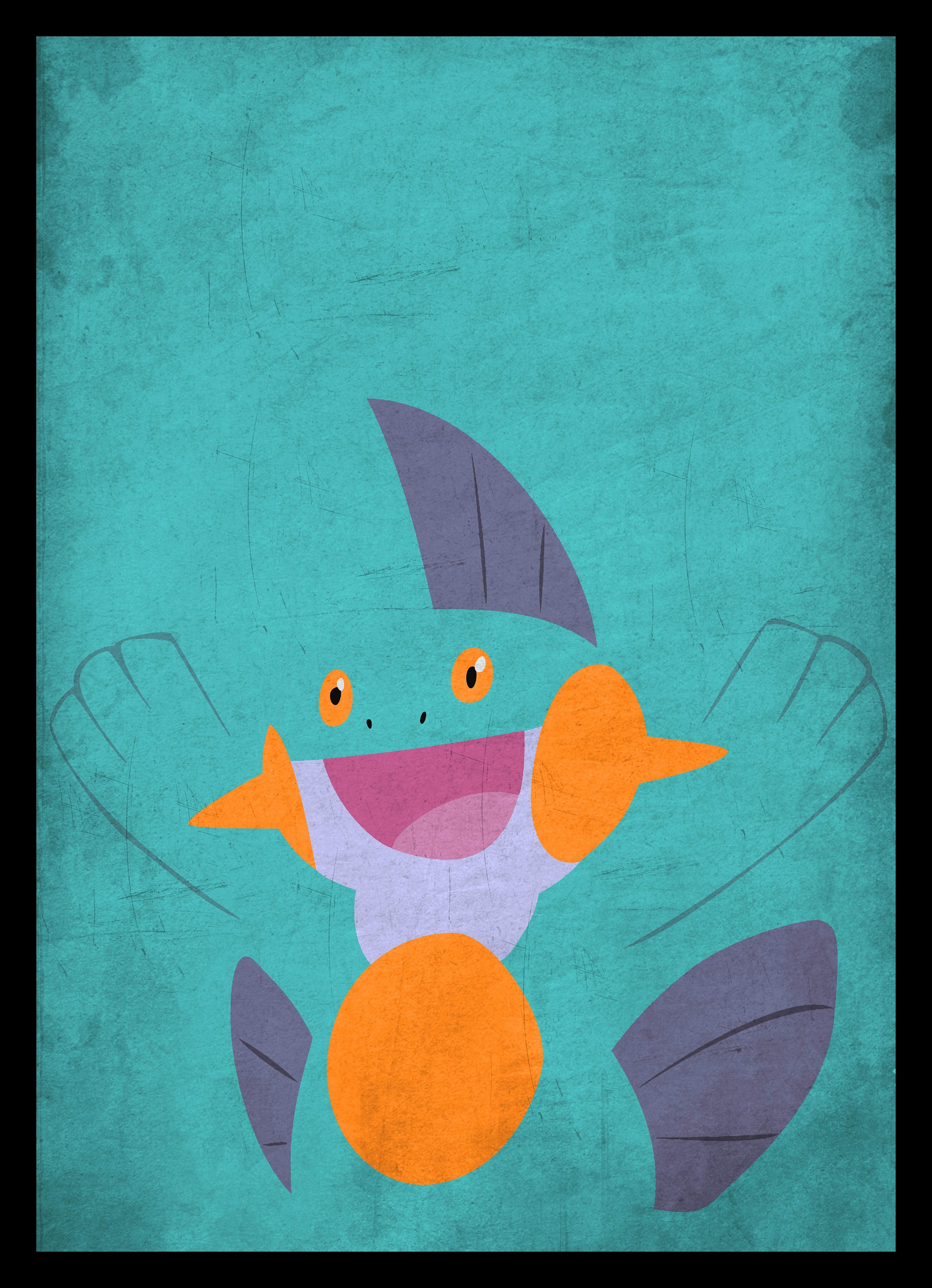 Mudkip Evolution Poster Set Mudkip Marshtomp Swampert Poster Set Wall ...