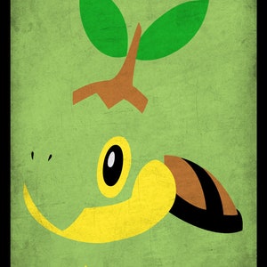 Turtwig Evolution Poster Set Turtwig Poster Grotle Poster Torterra ...