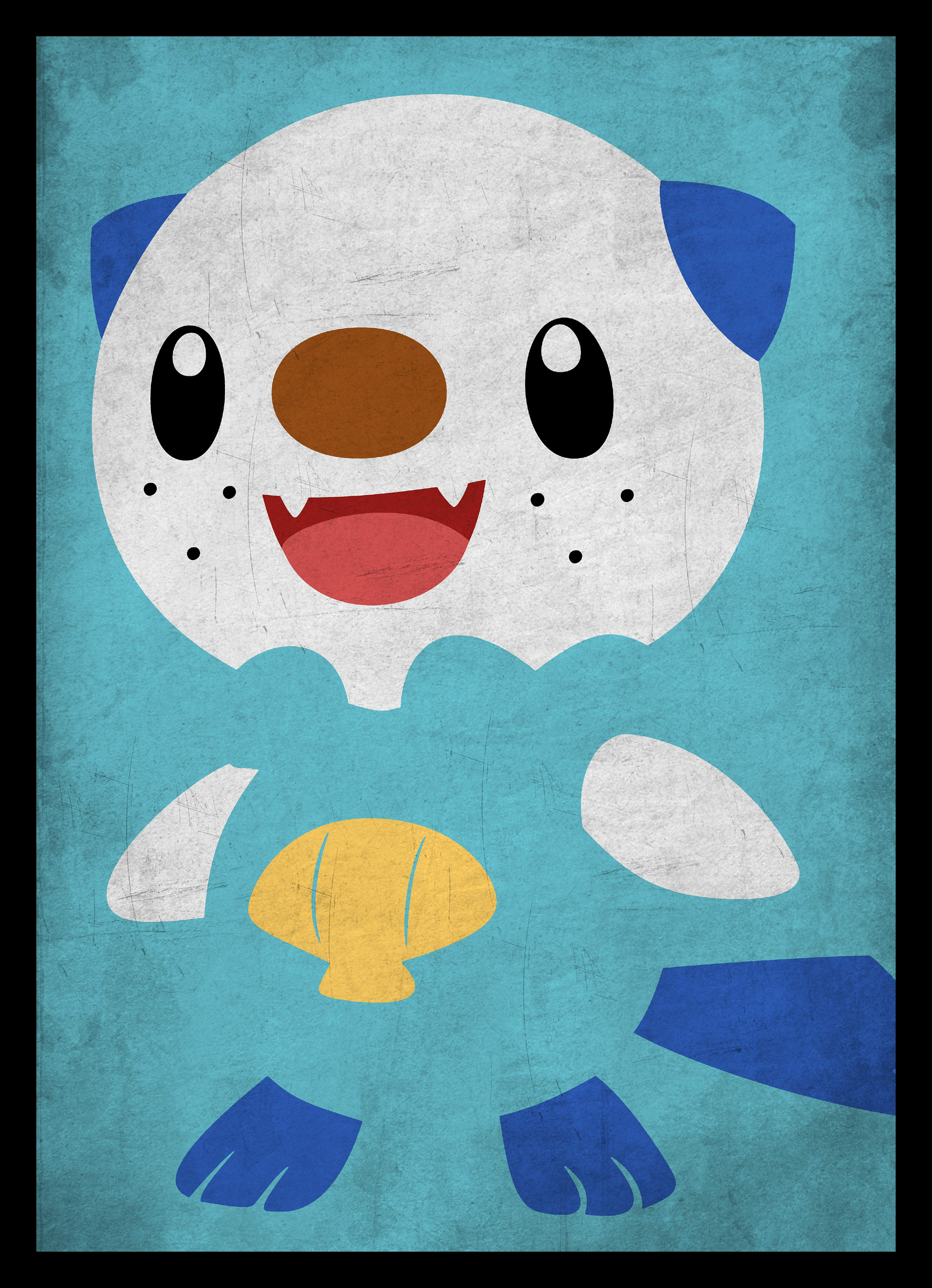 Oshawott Evolution Poster Set Oshawott Dewott Samurott Poster Set Wall ...