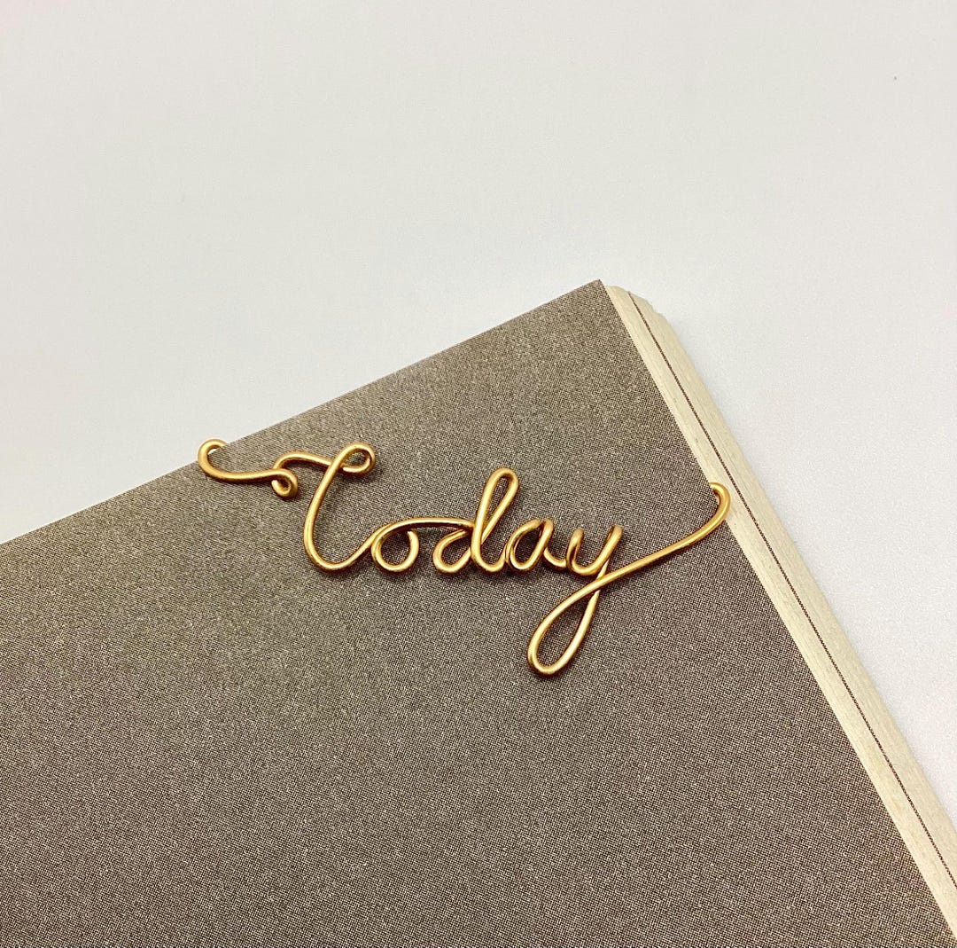 Personalized Wire Name Bookmark: Custom Planner Clip, Word Clip, Page ...