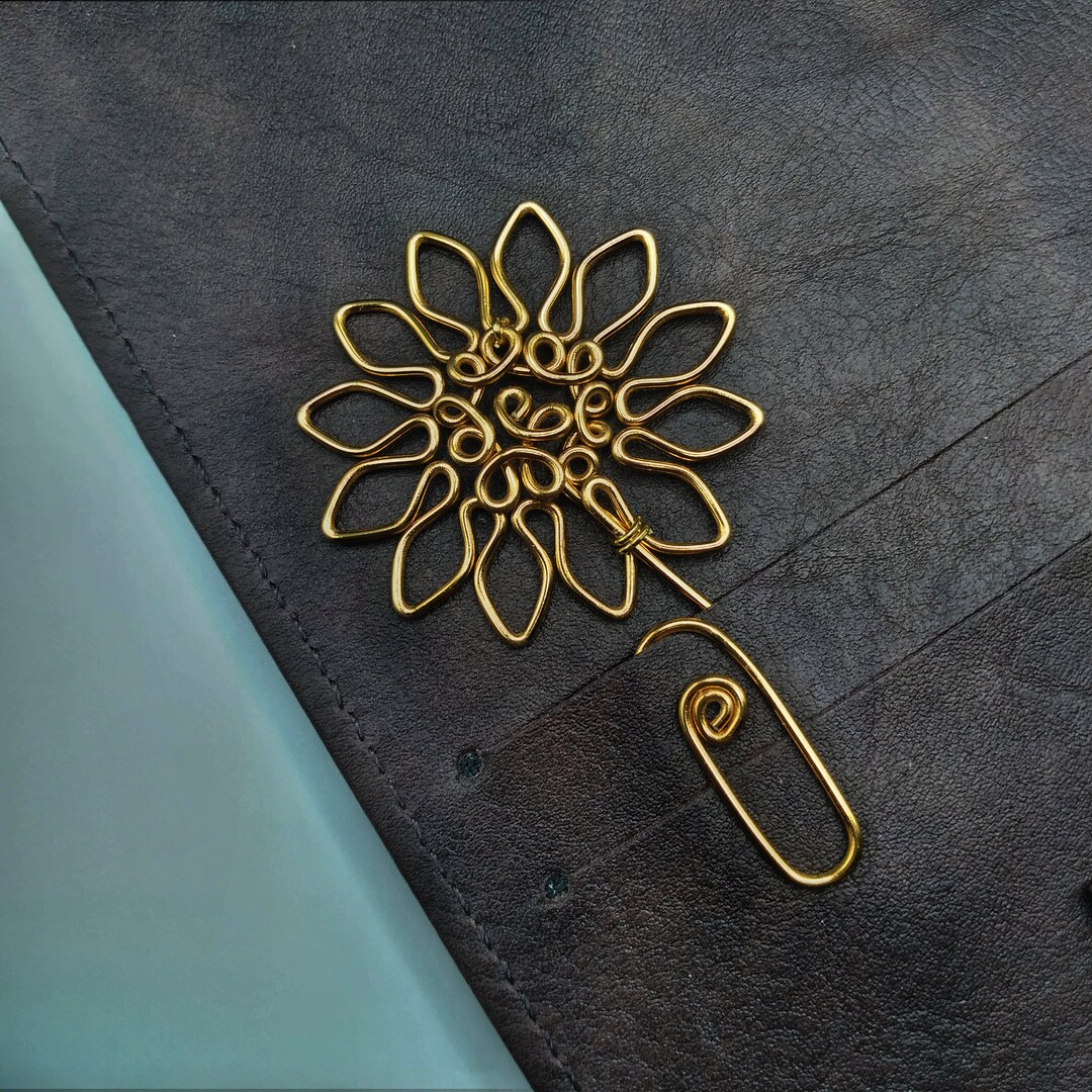 Sunflower Wire Planner Clip, Sunflower Planner Decor, Sunflower Planner ...