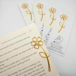 Sakura Wire Planner Clip, Sakura Decorative Wire Bookmark, Gold Sakura ...