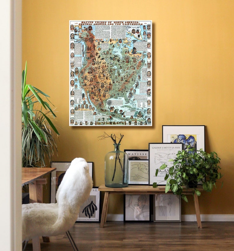 Map of the Indian Tribes of North America, Central America and the ...