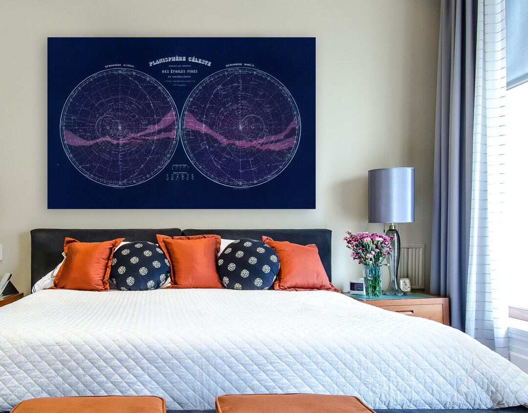 Planisferio Celeste. Hemisferio Austral. Hemisferio Boreal - Etsy México