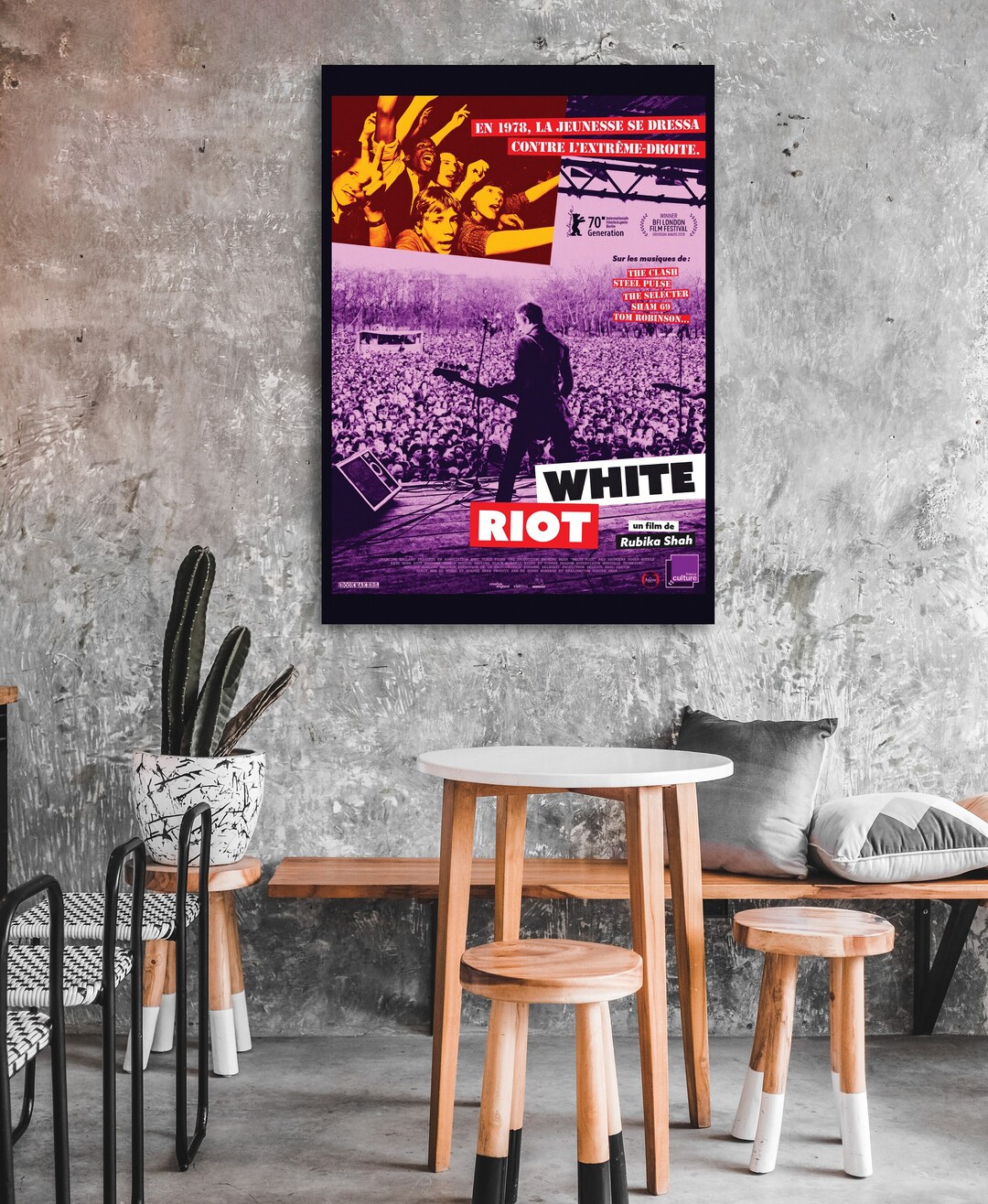 White Riot the Clash Movie Poster About the Rock Against Racism Concert ...