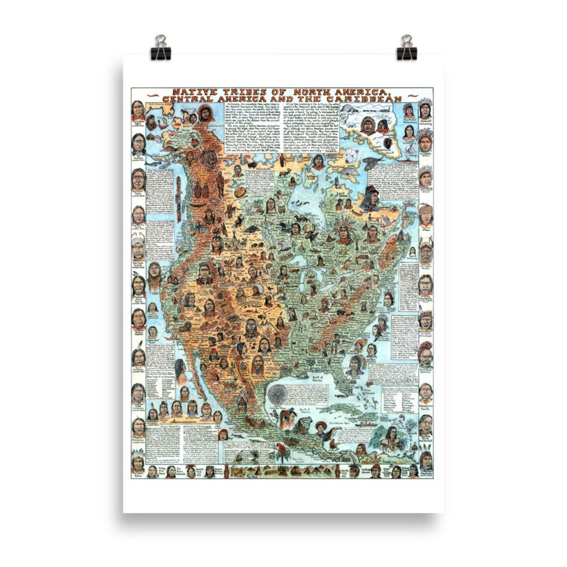 Map of the Indian Tribes of North America, Central America and the ...