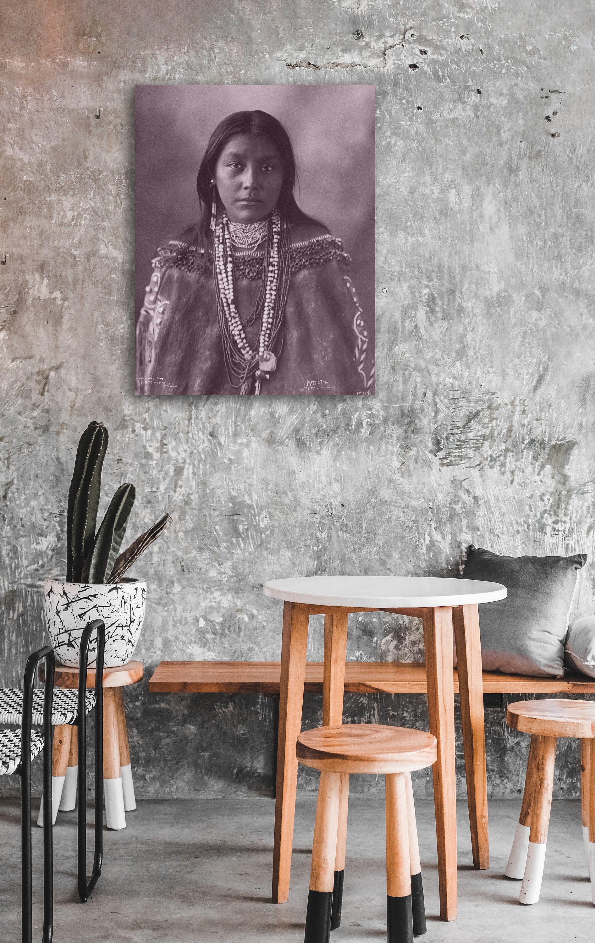 Hattie Tom, Member of the Chiricahua Apache Tribe 1899 Poster - Etsy