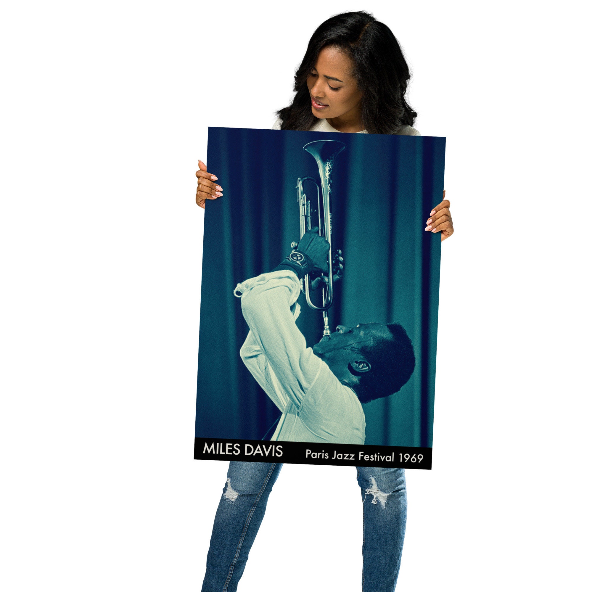 Miles Davis Poster for the Paris Jazz Festival 1969 - Etsy