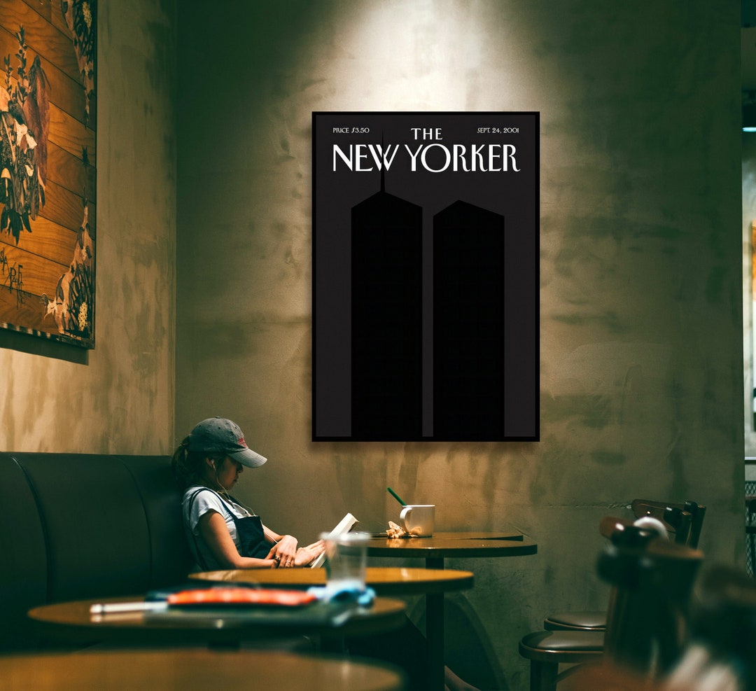 Twin Towers The New Yorker Magazine Cover Art Spiegelman 2001 Poster Etsy