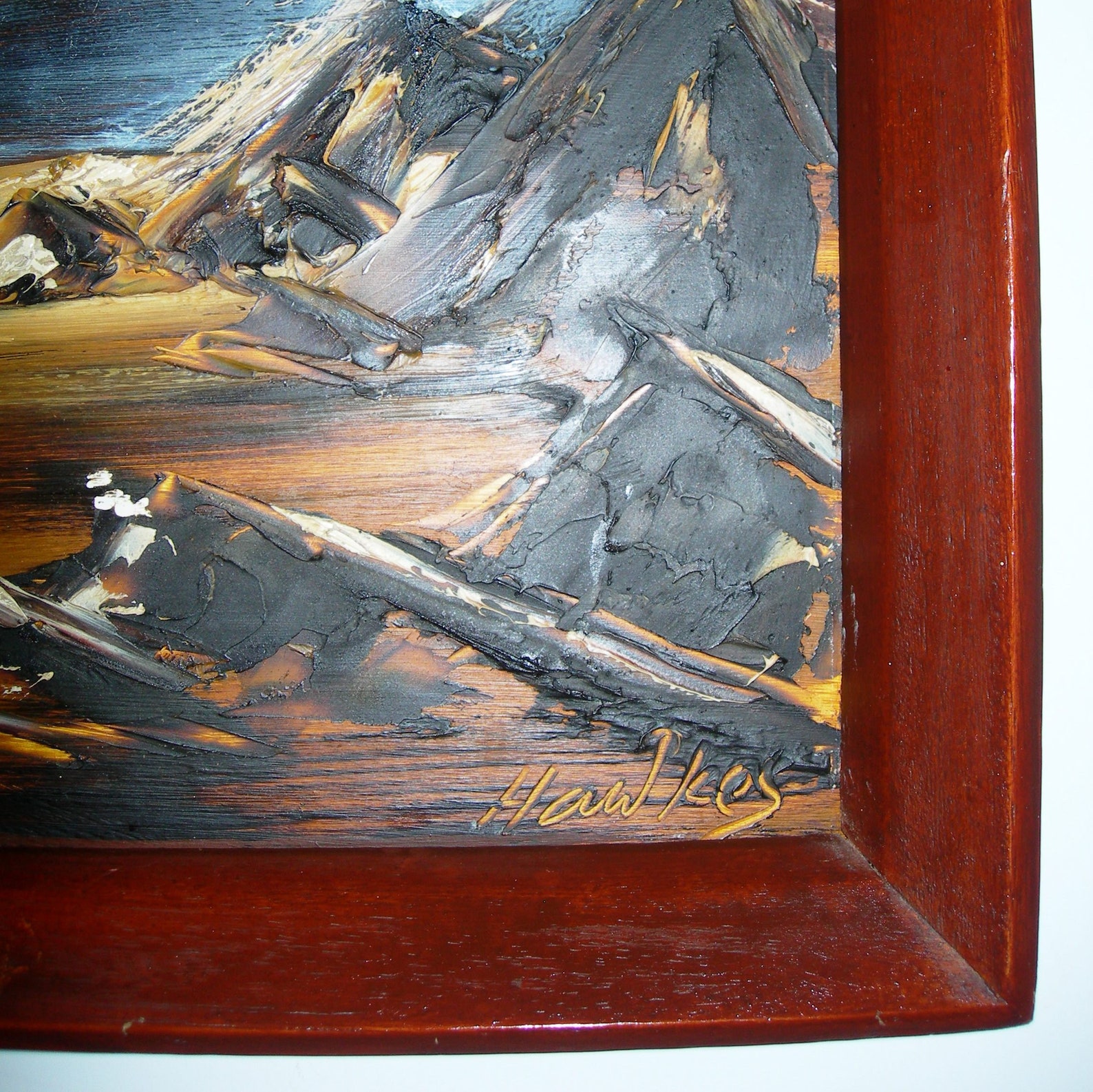 Large Original Oil Painting Two Boats Artist: Hawkes Vintage - Etsy