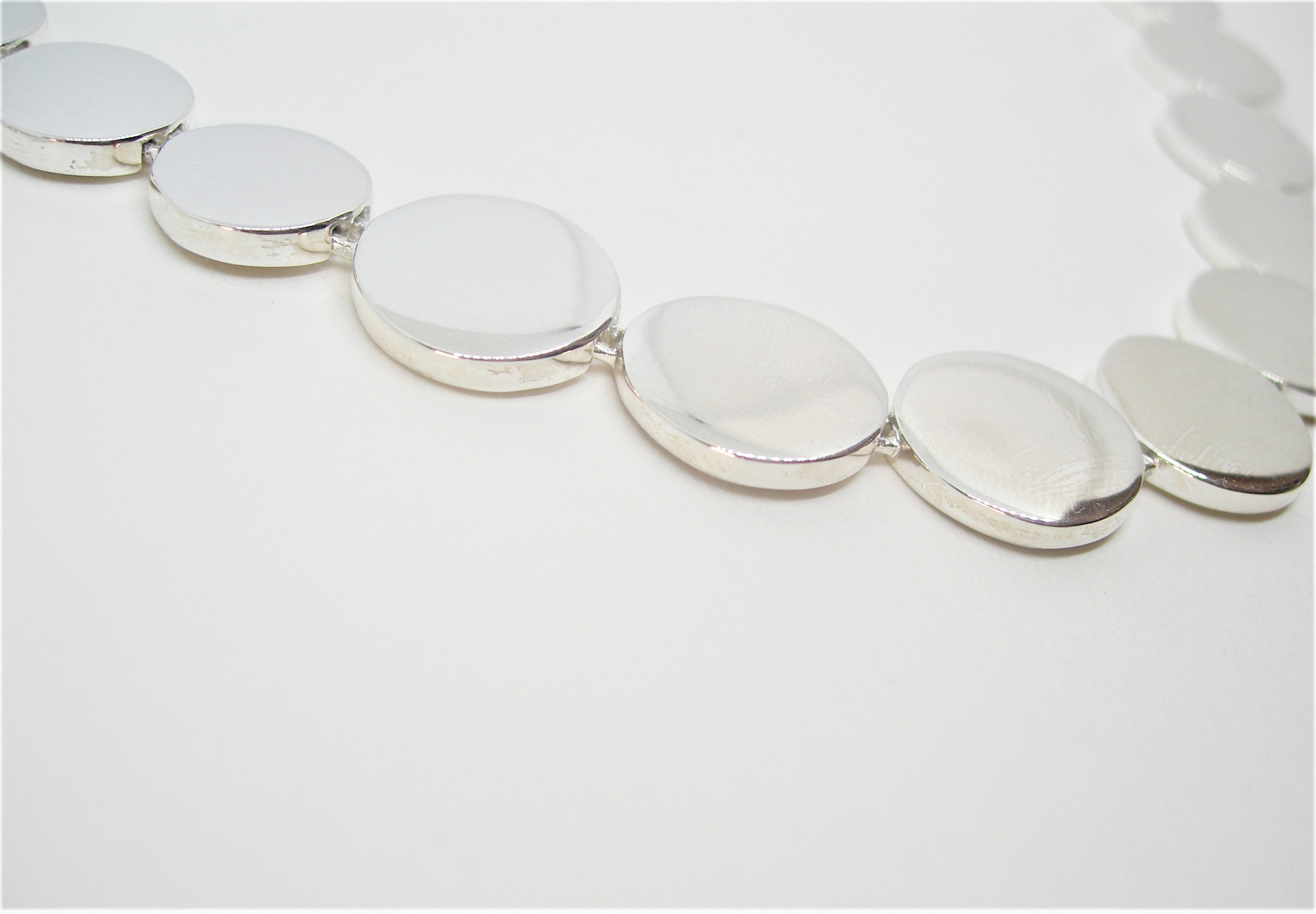 Sterling Silver Art Designed Necklace Modern Style - Etsy UK