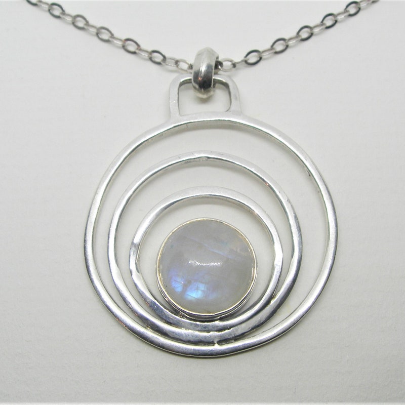 Large Silver Pendant - Etsy