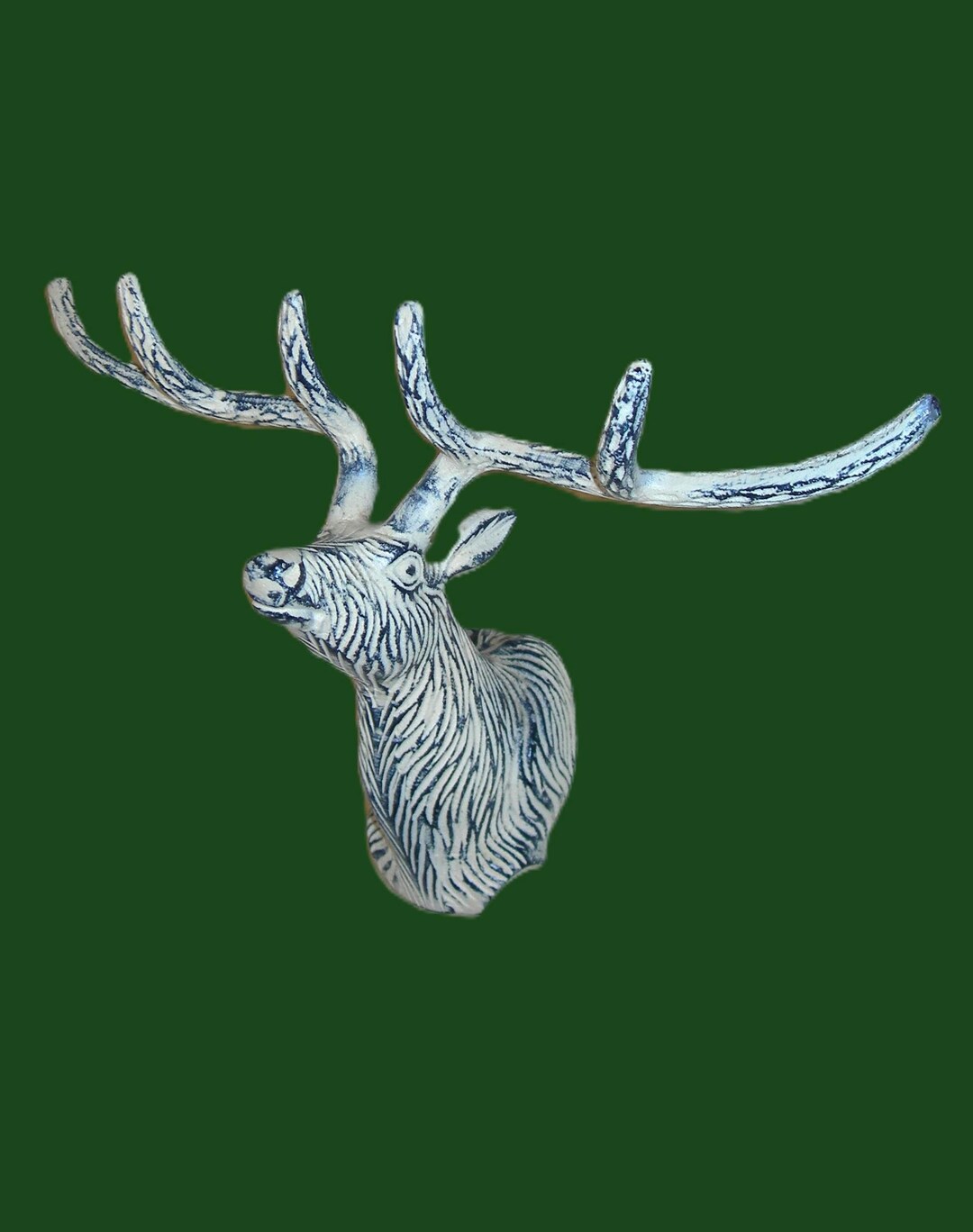 WHITE HART Wall SCULPTURE Metal Vintage Art - Etsy