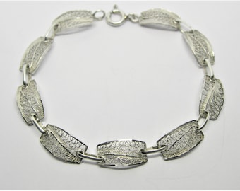 Sterling Silver Filigree Bracelet | Etsy UK