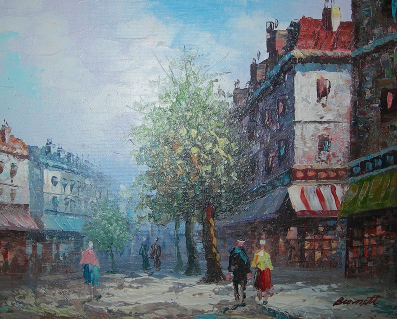PARIS ORIGINAL Oil Painting Artist Caroline Burnett Vintage - Etsy New ...