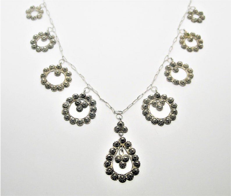 Sterling Silver Filigree Necklace - Etsy UK