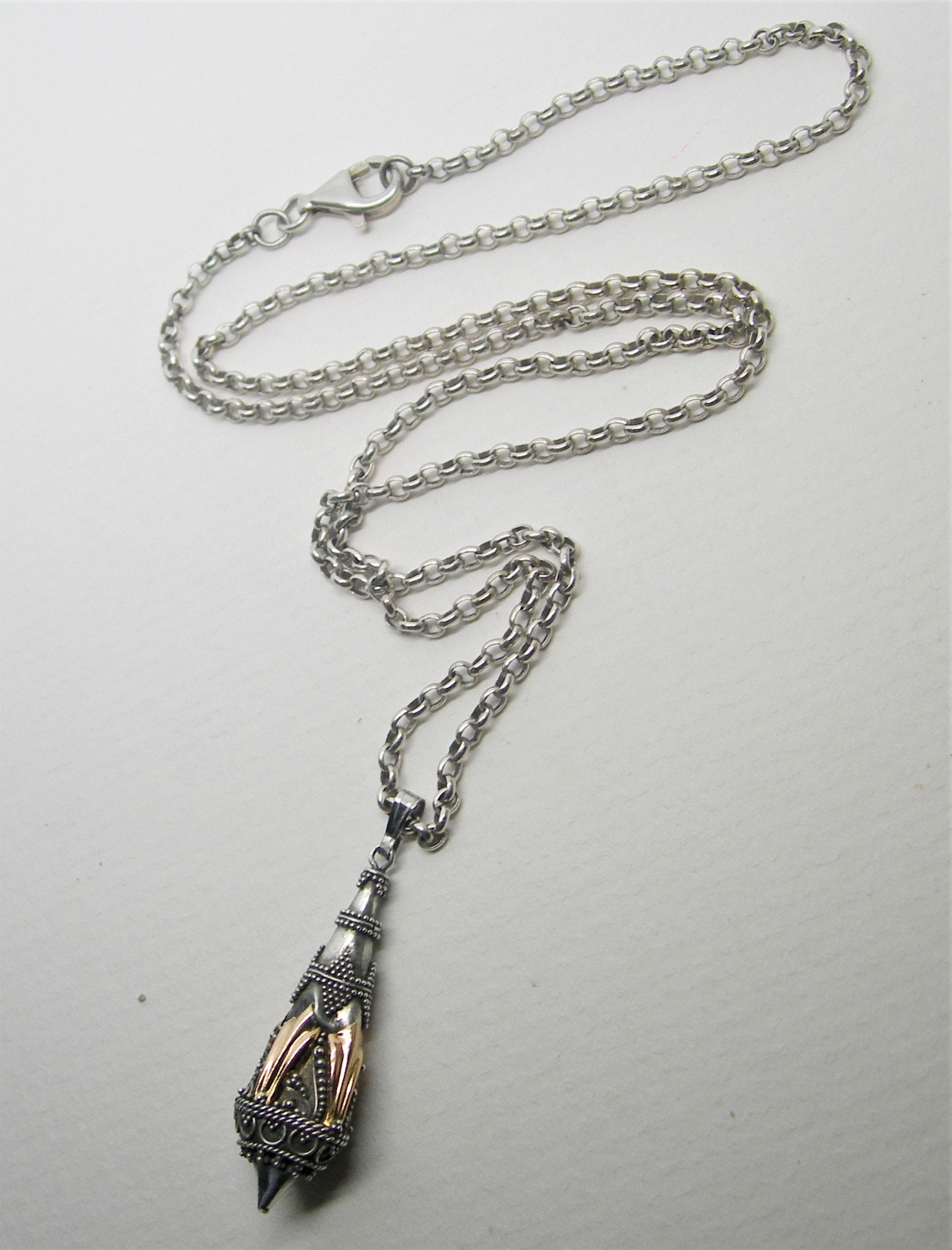 Medieval Byzantine Pendant 18K Gold Sterling Silver Vintage - Etsy UK