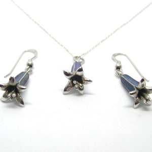 Blue Bells Sterling Silver Jewellery Set - Etsy