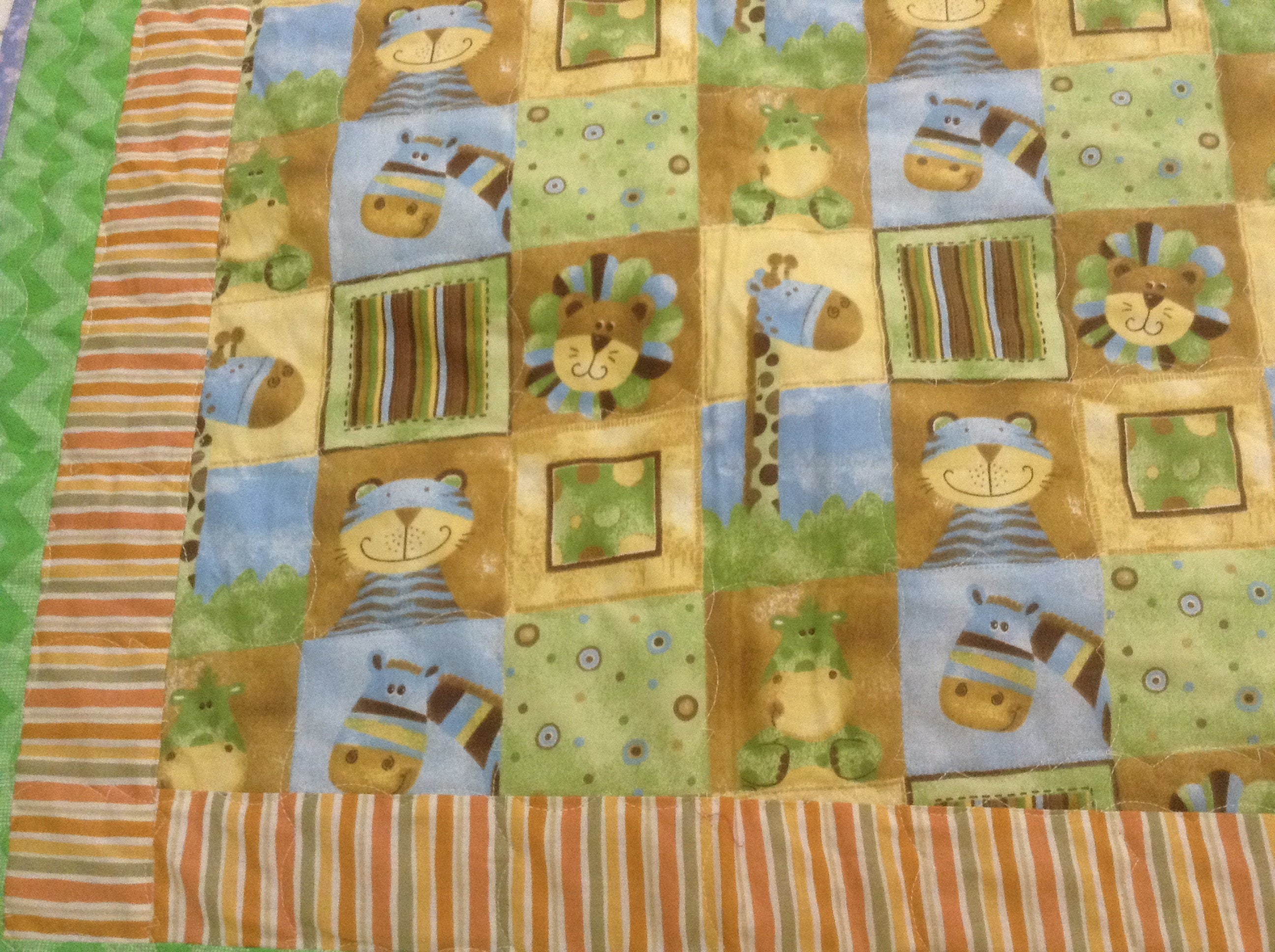 Zoo Animals Quilt - Etsy