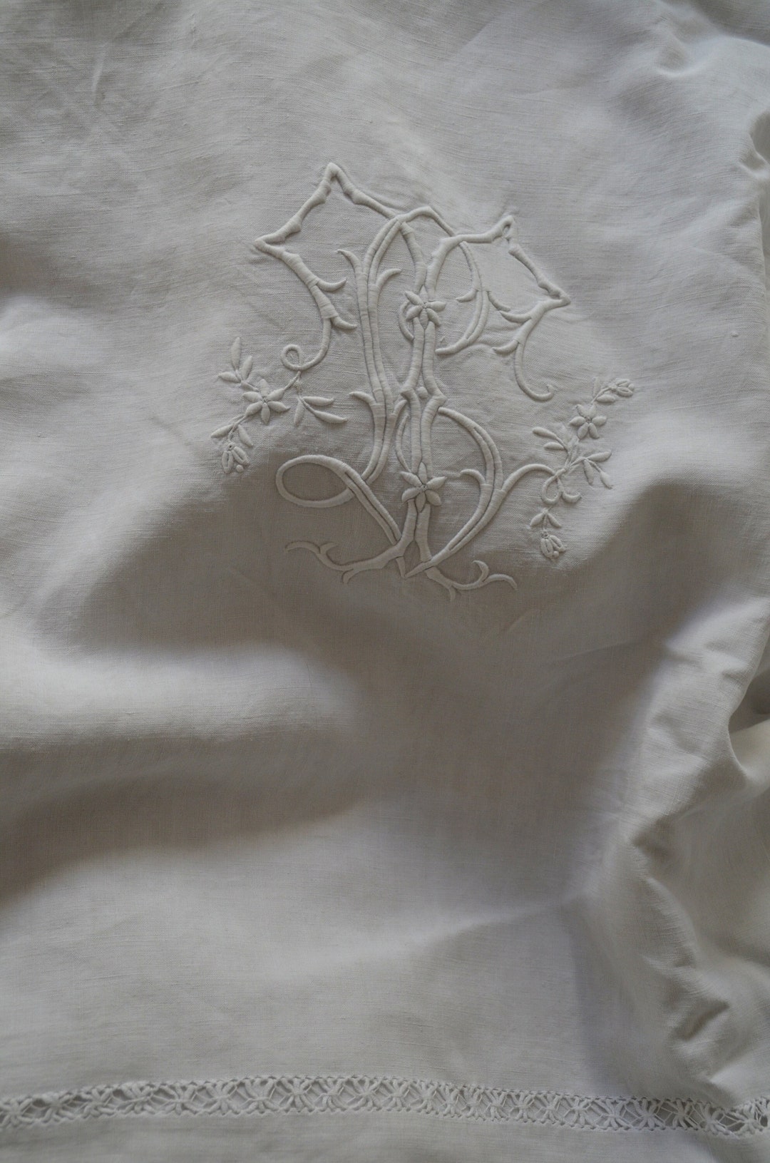 Pure Linen Fil Dowry Sheet Hand Embroidered TL or LT - Etsy