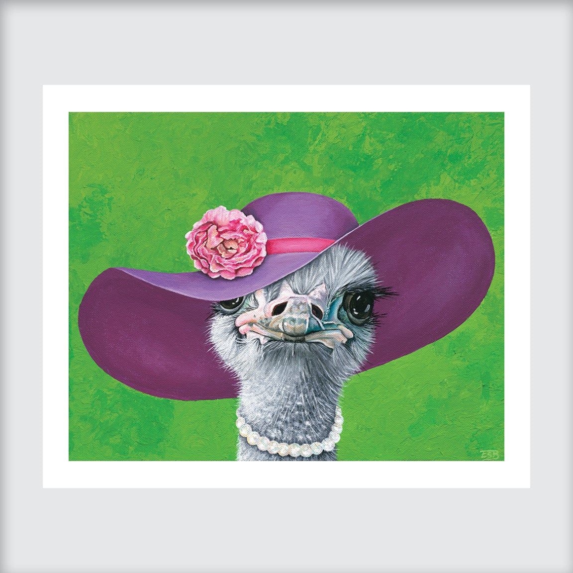 Limited Edition Fancy Ostrich Art Print. Home Decor. Animal - Etsy