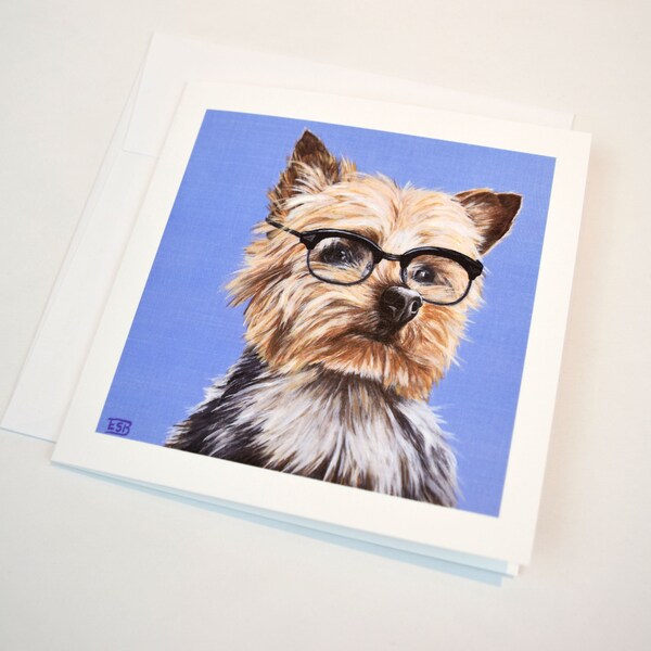 Yorkie Greeting Card - Etsy