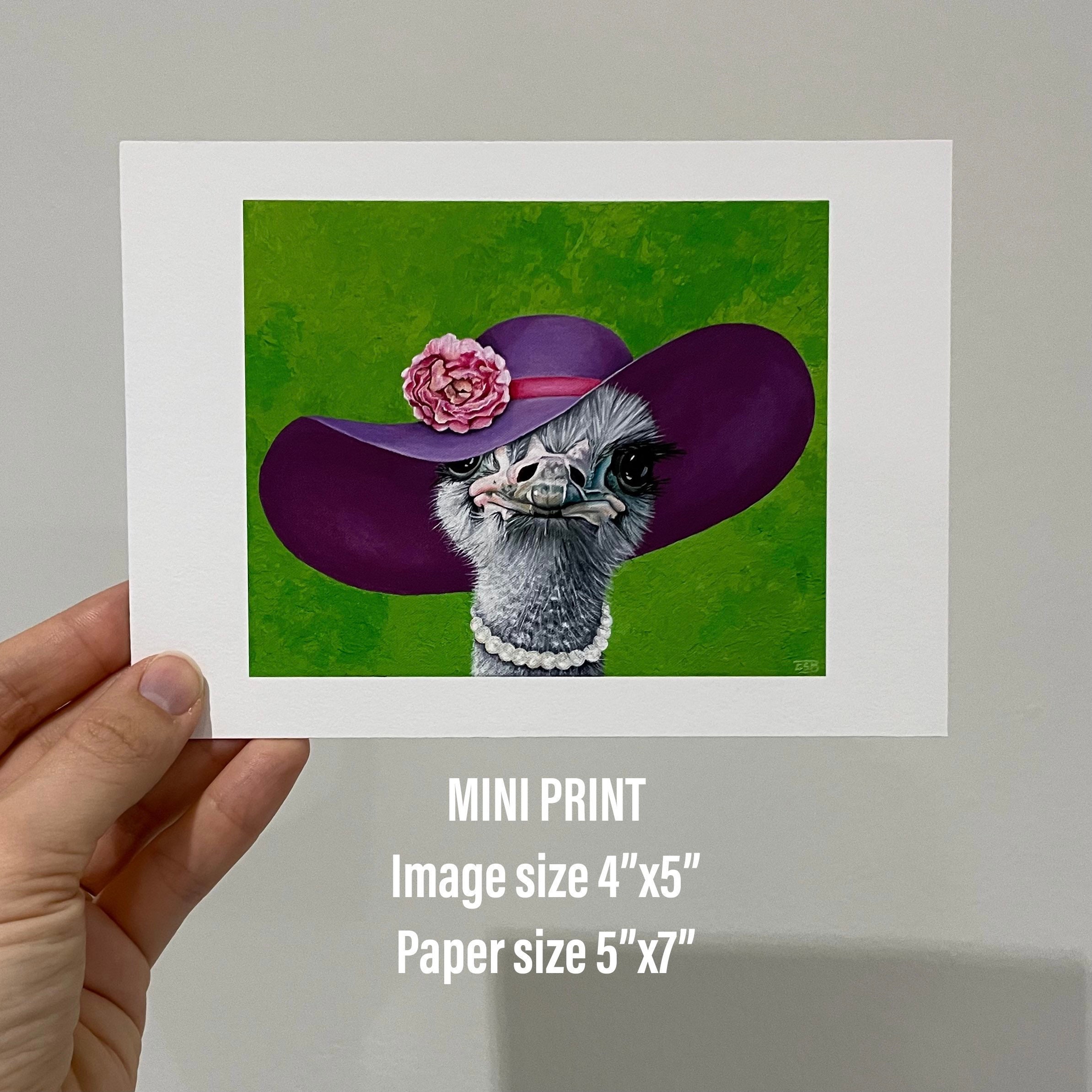 Limited Edition Fancy Ostrich Art Print. Home Decor. Animal - Etsy