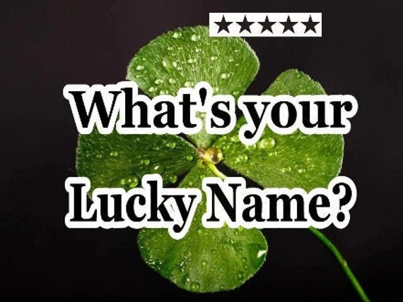 What's Your Lucky Name Get Your Perfect Magick Name for - Etsy