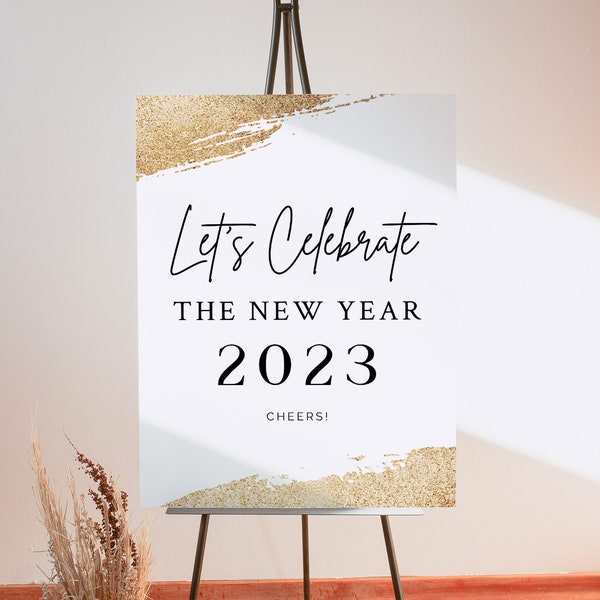 Happy New Year Sign - Etsy