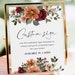 NIA Custom Sign, Modern Floral Custom Sign, Wedding Custom Sign, Orange ...