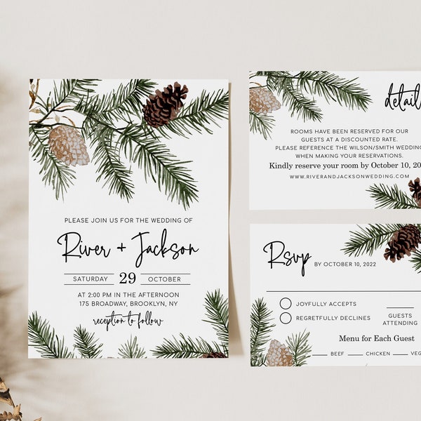 Tree Wedding Invitation - Etsy