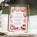 Pink Baby Shower Menu, Sweet Menu Sign, Modern Shower Desserts Sign ...