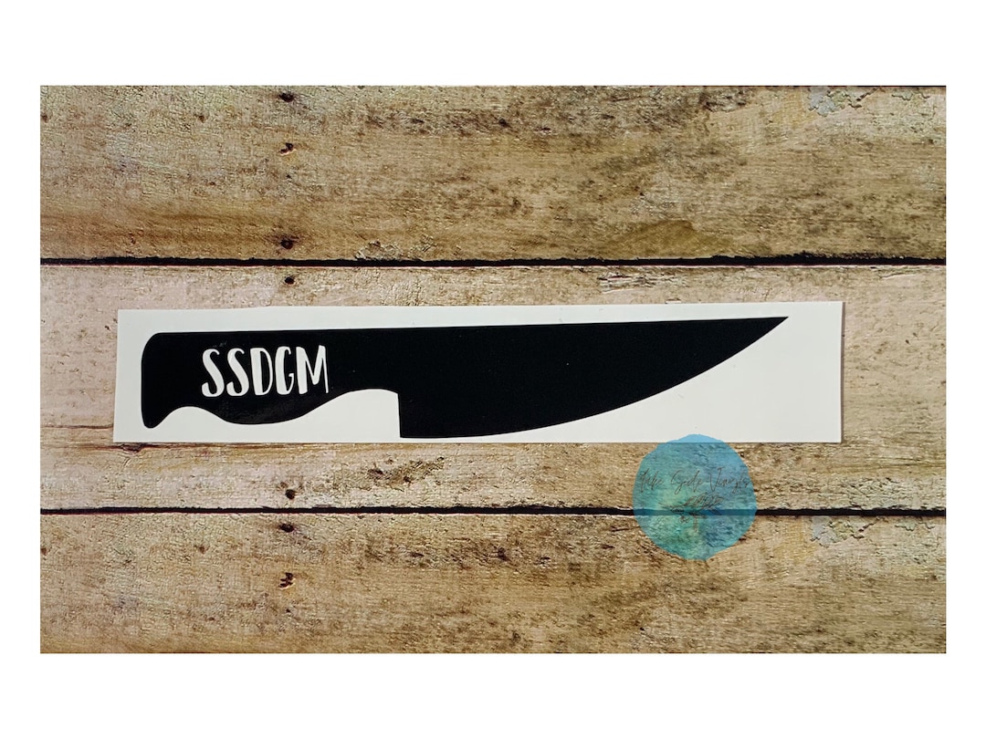 SSDGM Knife Vinyl Decal, MFM Car/laptop Sticker - Etsy