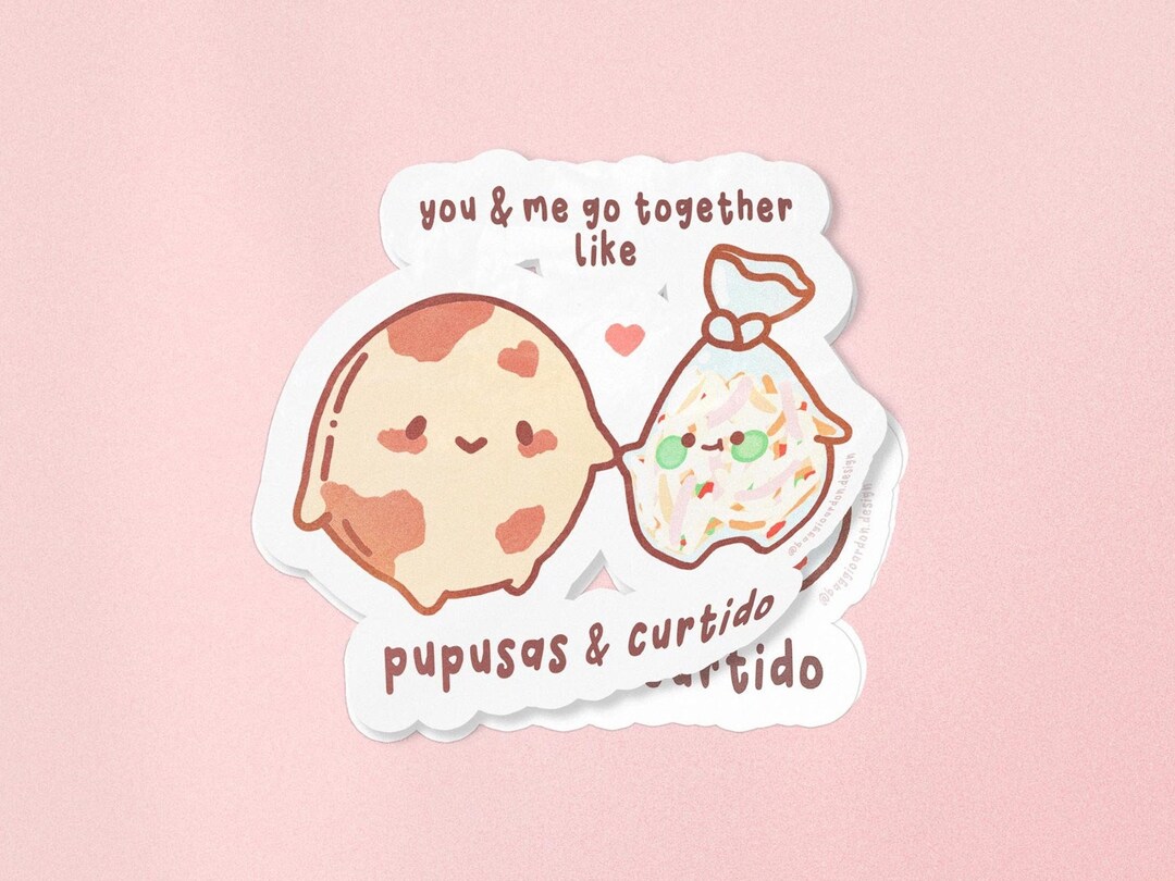 Pupusas & Curtido – El Salvador Bubble-free Stickers - Etsy