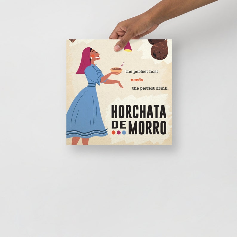 Horchata De Morro Poster El Salvador Vintage Advertisement - Etsy