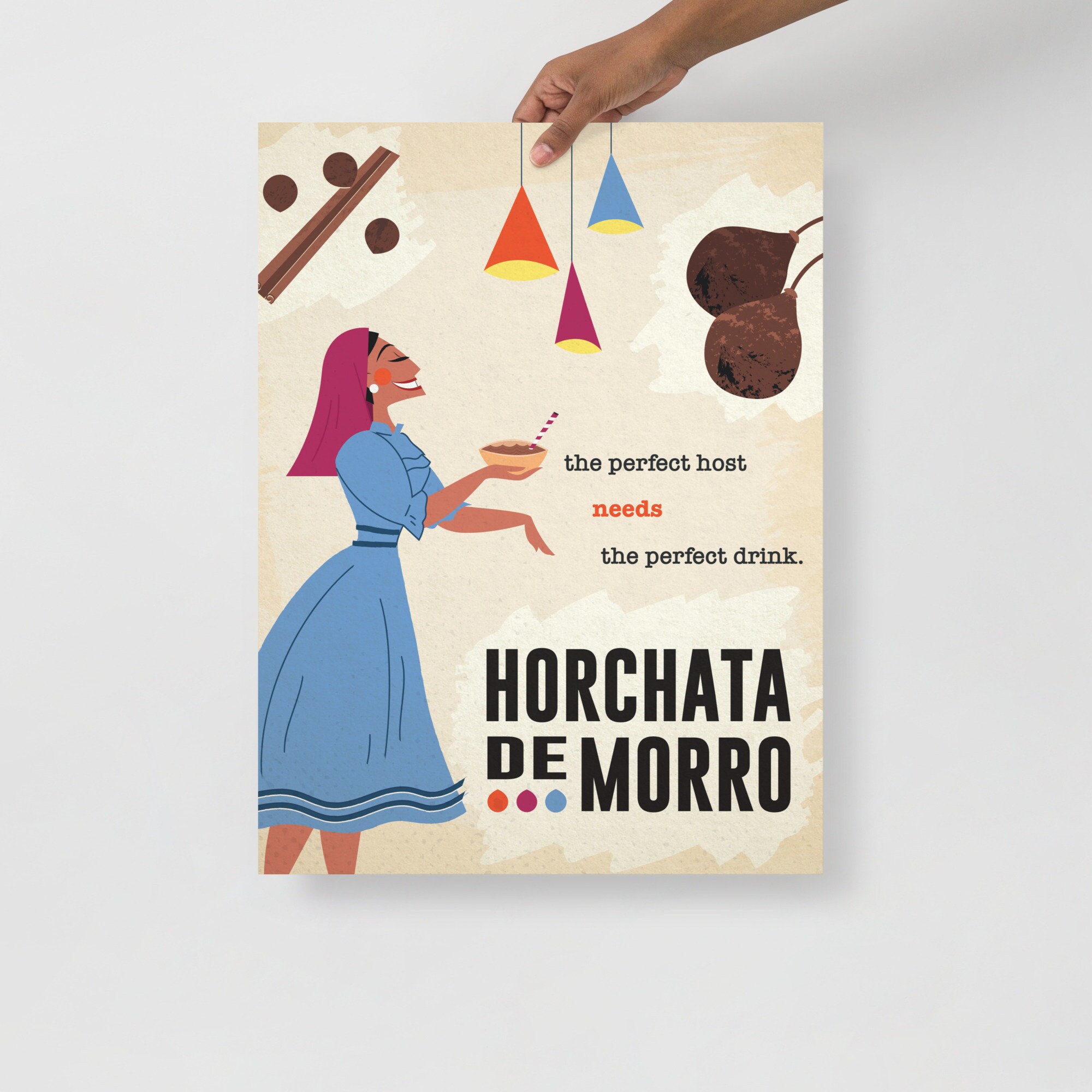 Horchata De Morro Poster El Salvador Vintage Advertisement - Etsy