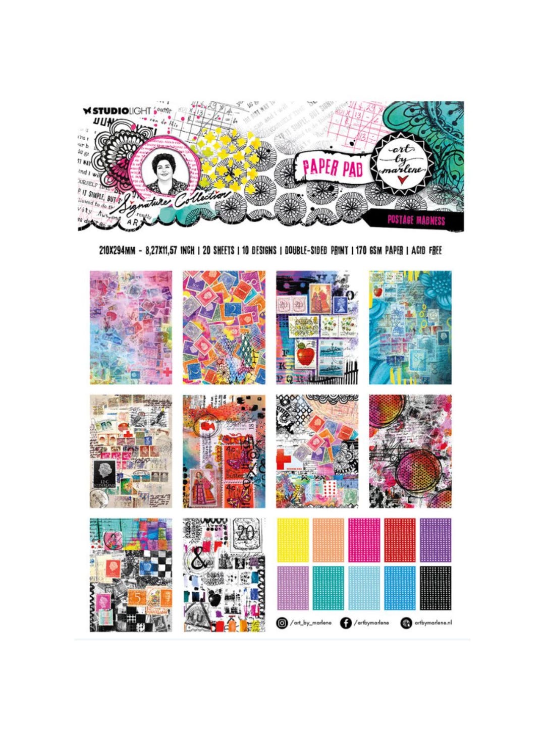 Studio Light Postage Madness Paper Pad ABM-SI-DPP132 - Etsy