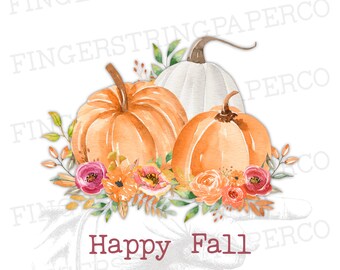 Printable Fall Card Autumn Pumpkin Card Envelope Kit PDF - Etsy