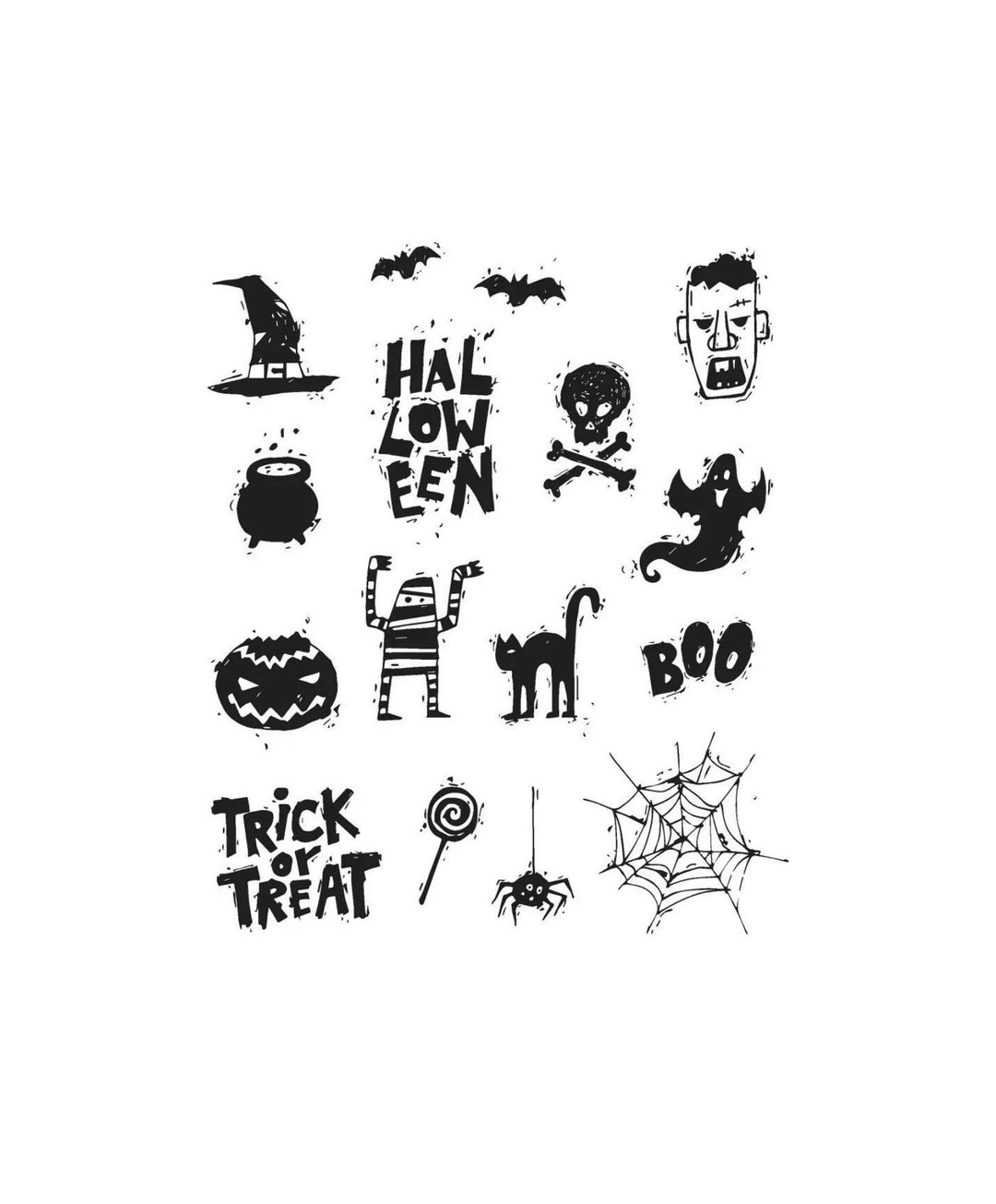 Spooky Scribbles Tim Holtz Stampers Anonymous CMS349 - Etsy