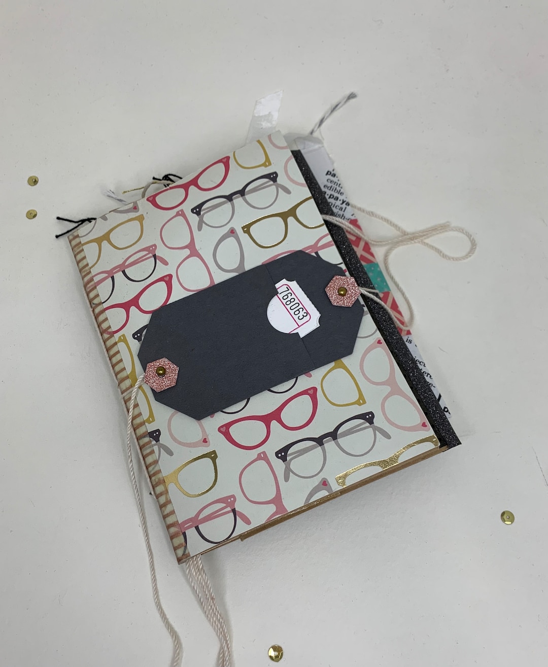 Glasses Junk Journal 3, Handmade OOAK - Etsy