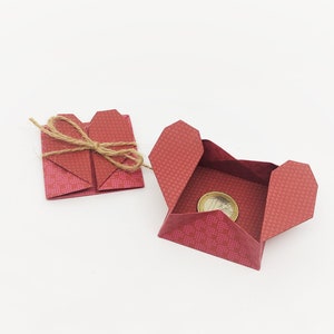 2 Origami Heart Sachets - Etsy