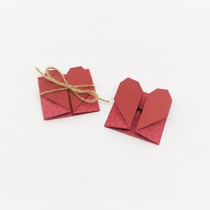 2 Origami Heart Sachets - Etsy