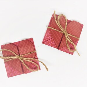 2 Origami Heart Sachets - Etsy